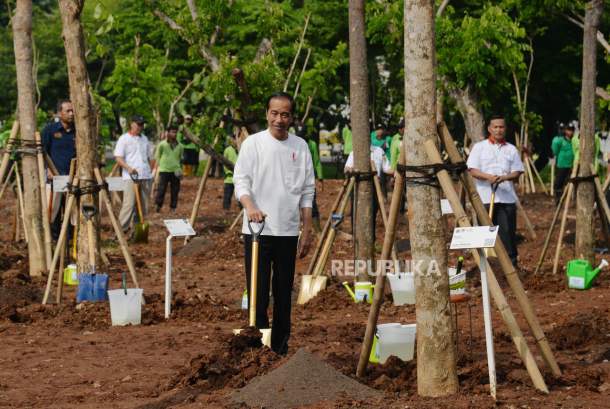 Penanaman Pohon di Hutan Kota Kawasan Industri Pulo Gadung