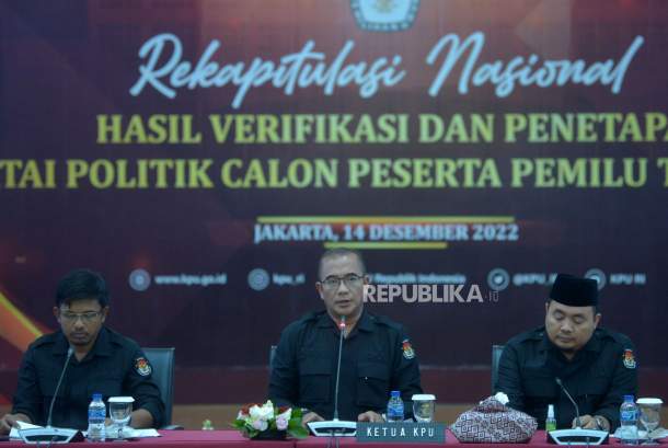 17 Parpol Sah Jadi Peserta Pemilu 2024