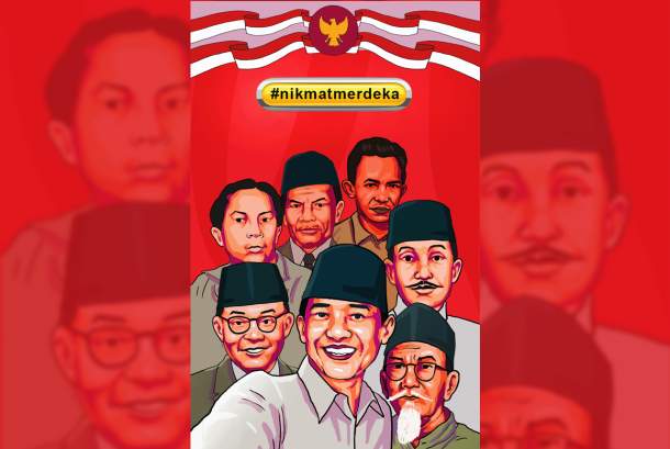 Contoh Pop Up Kemerdekaan