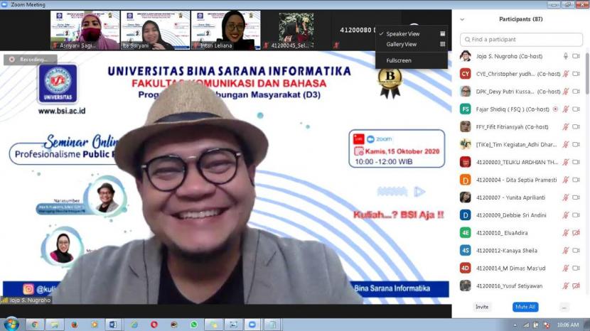 Prodi Humas UBSI Latih Mahasiswa Jadi PR Profesional | Republika Online