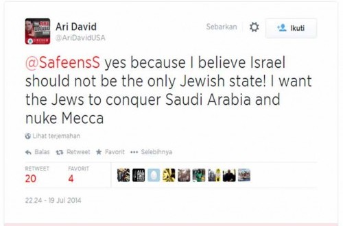 Astaghfirullah.. Warga AS ini Minta Israel Membom Mekkah | Republika Online
