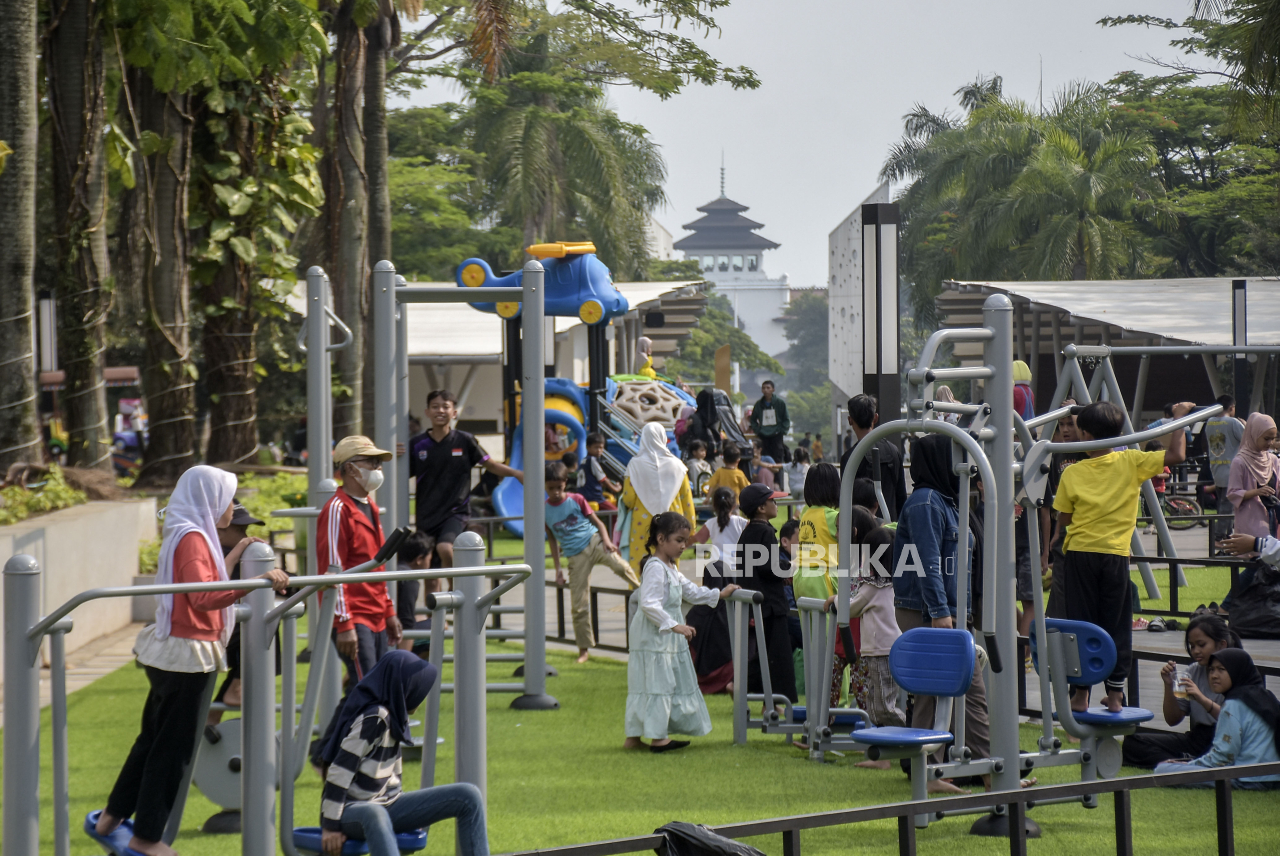 Semakin Asri, Taman Monumen Perjuangan Jabar Ramai Dikunjungi